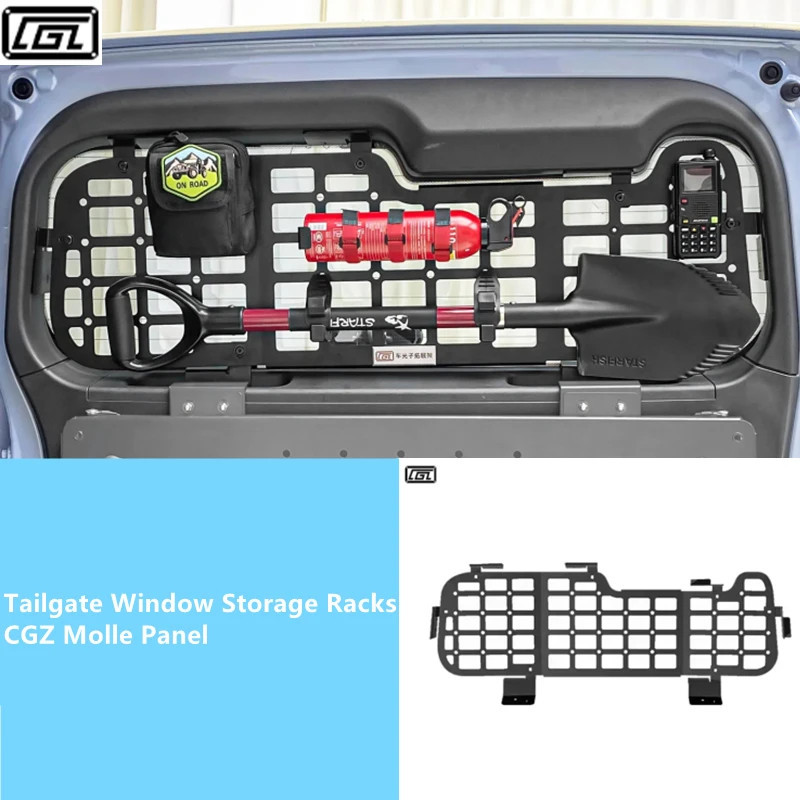 For GWM Tank 300 2020-2024 Tailgate Window Organizer Tactical Molle ...