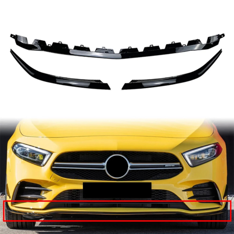 Car Front Bumper Lip Chin Spoiler Splitter Body Kit Trim For Mercedes ...