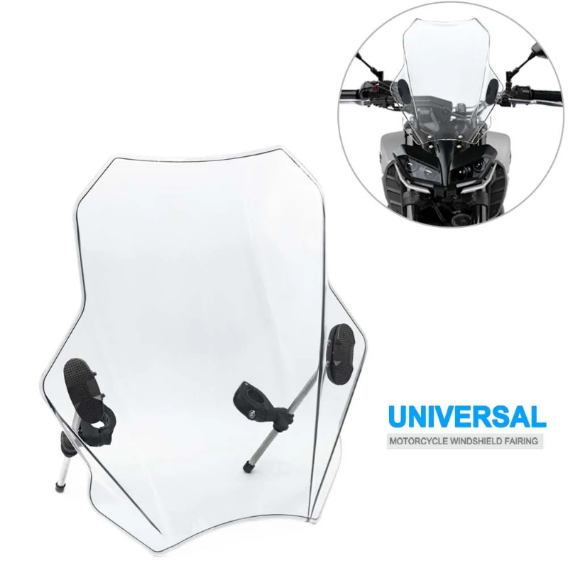 Motorcycle Windscreen Windshield Covers Deflector Universal For YAMAHA ...
