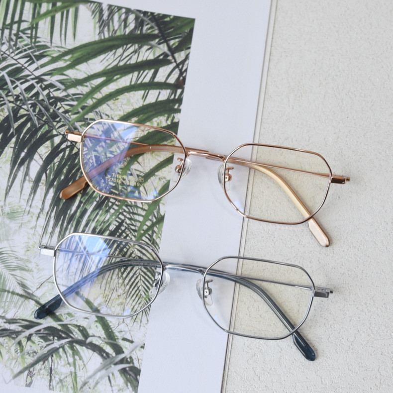 Light Small Frame Glasses Lazy Style Men Women Thin Edges Spectacles ...