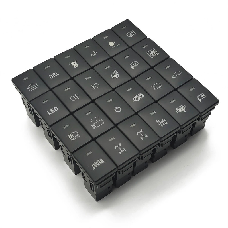 Car Power on Off DRL P Radar Rear Trunk Push Button Radar Parking ...