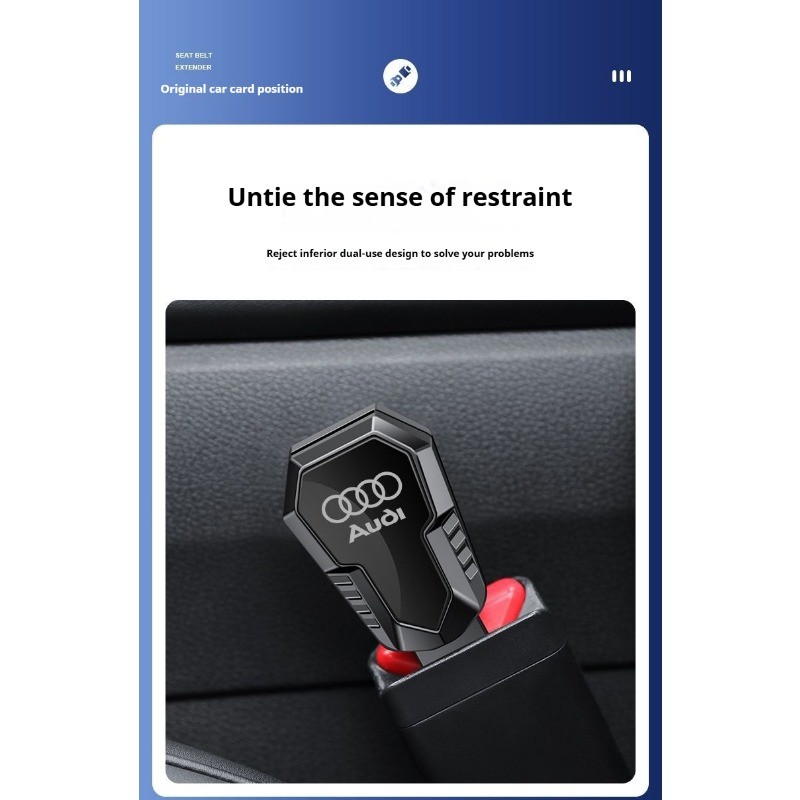 New Car Seat Belt Extension Buckle Seat Belt Extension Clip Silencer ...