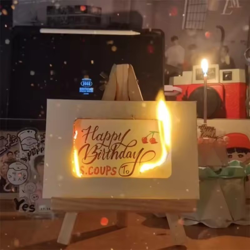 Flame Burning Greeting Card - DIY Handmade Gifts - Valentine's Day ...