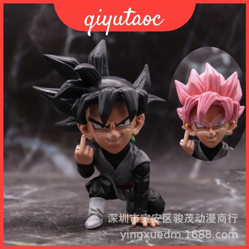 Goku Black Pvc Collectible Model With Middle Finger Gesture Perfect ...