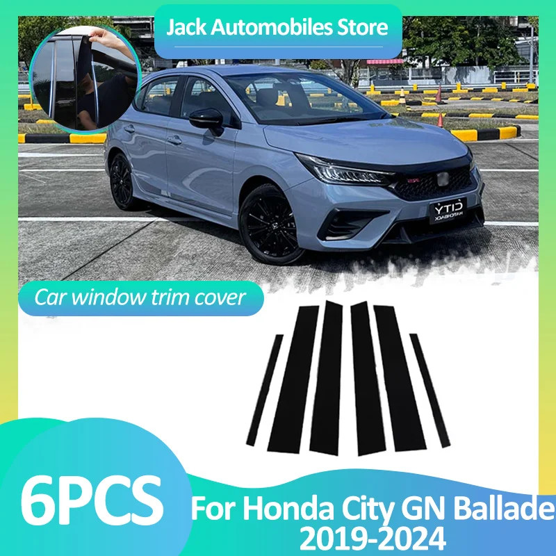 Car Window Cover For Honda City GN Ballade 2019~2024 2025 Pillar Posts ...