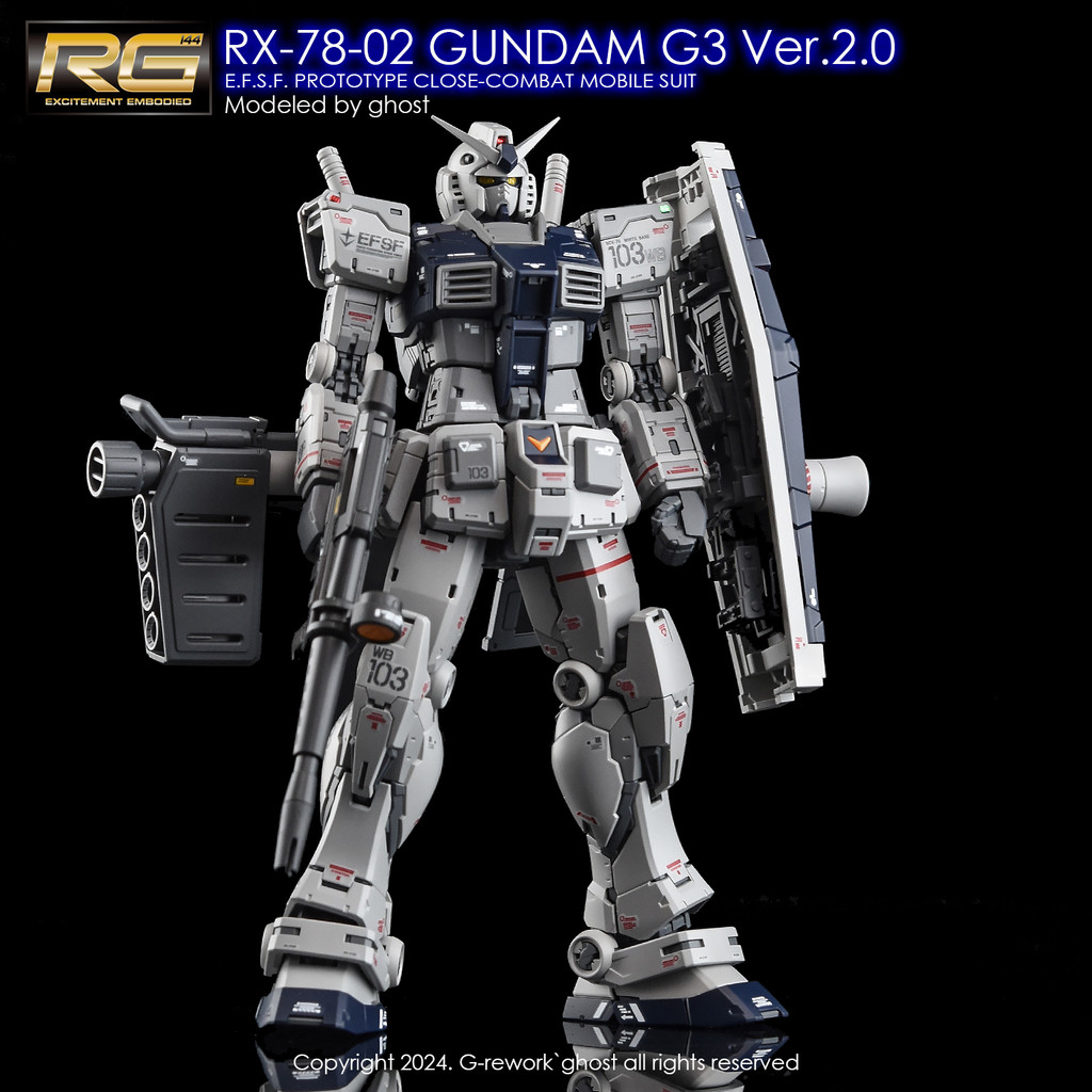 G-Rework RG RX-78-2 Gundam G3 Ver. 2.0 Water Decal CD-RG40-G3 G Rework ...