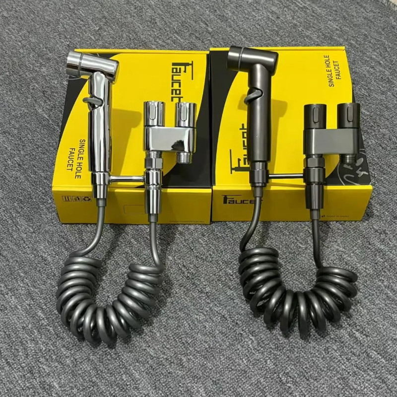 Stainless steel household toilet spray gun，handheld bidet sprayer ...