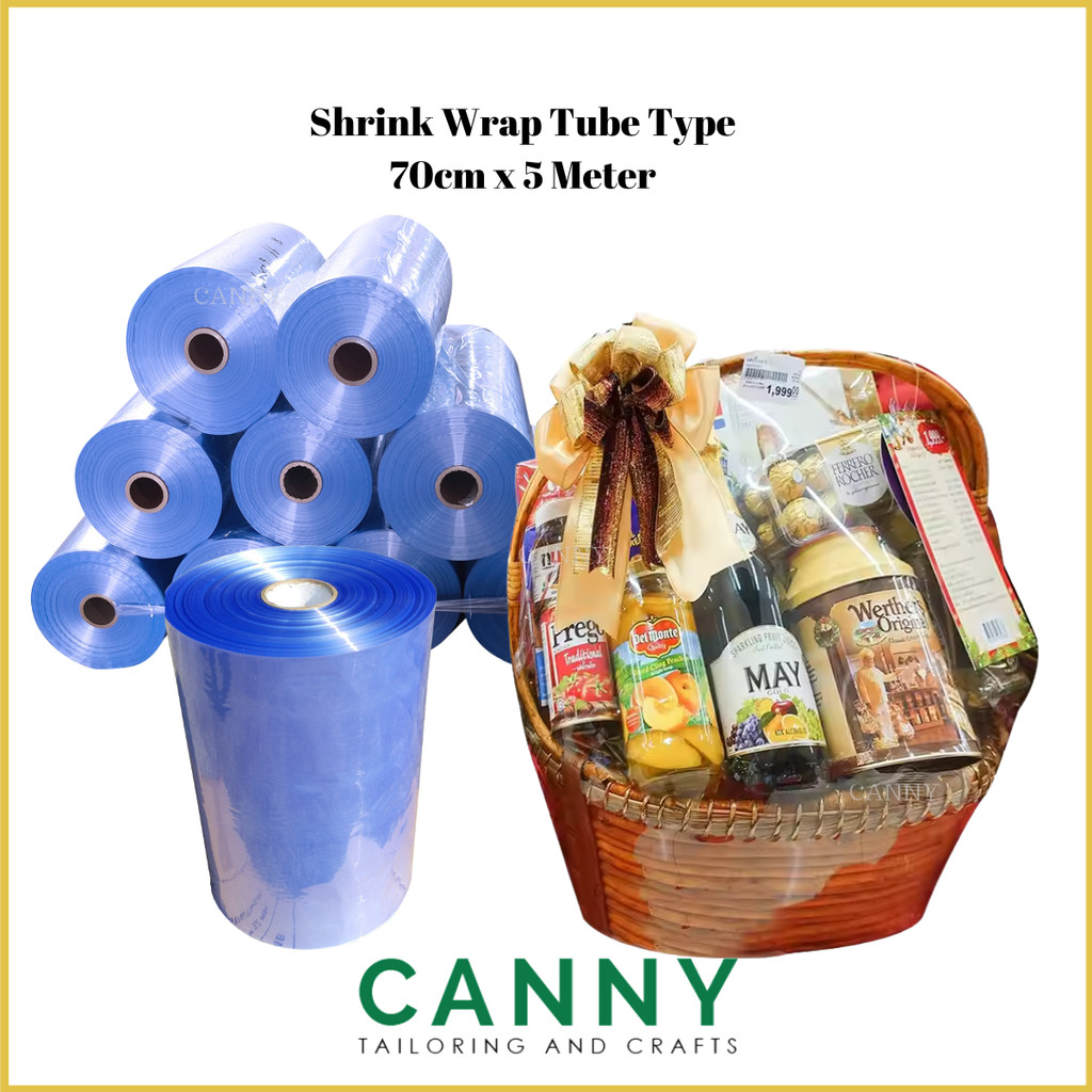 5 METER Hamper Shrink Wrap PVC / Hamper Wrapper / Pembalut Hamper Guna ...