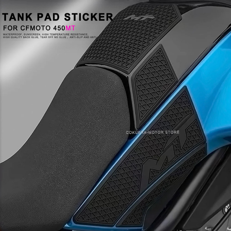For CFMOTO 450MT Motorcycle Tank Pad Rubber Sticker Gas Tank Protection ...
