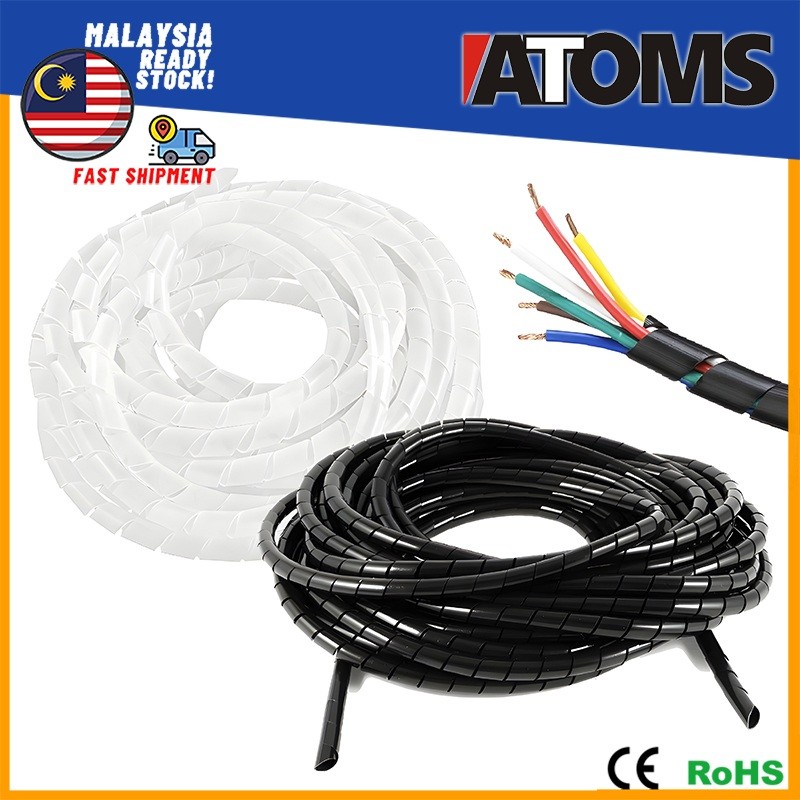 ATOMS Spiral Wrapping Band 19mm 24mm KS SWB Cable Wrapping Band Cable ...