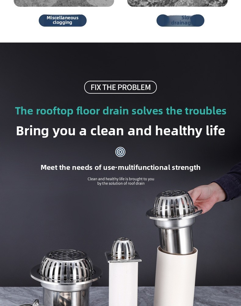 Stainless Steel Roof Drain Roof Floor Drain Roof Roof Rain Sink Type 87 ...