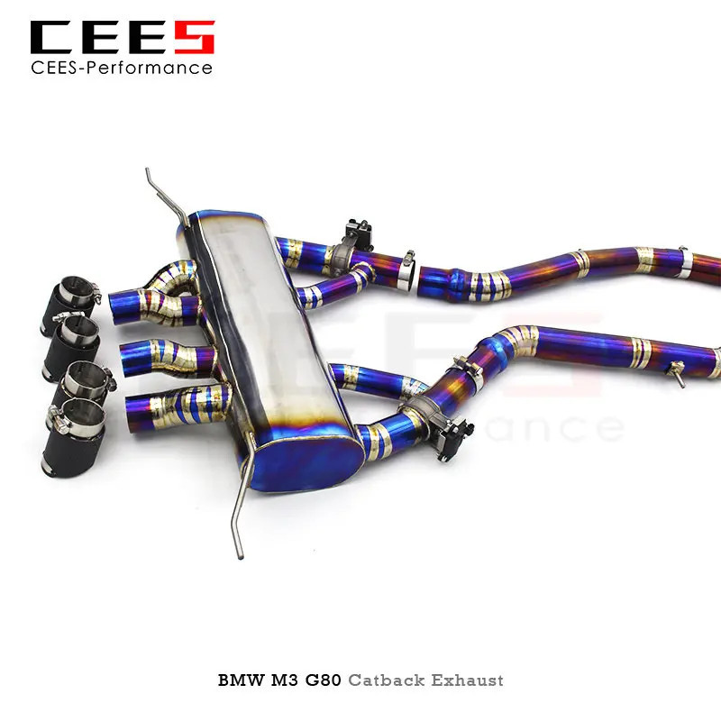CEES Titanium Exhaust Pipe System for BMW M3 M4 G80 G82 3.0T 2020-2025 ...
