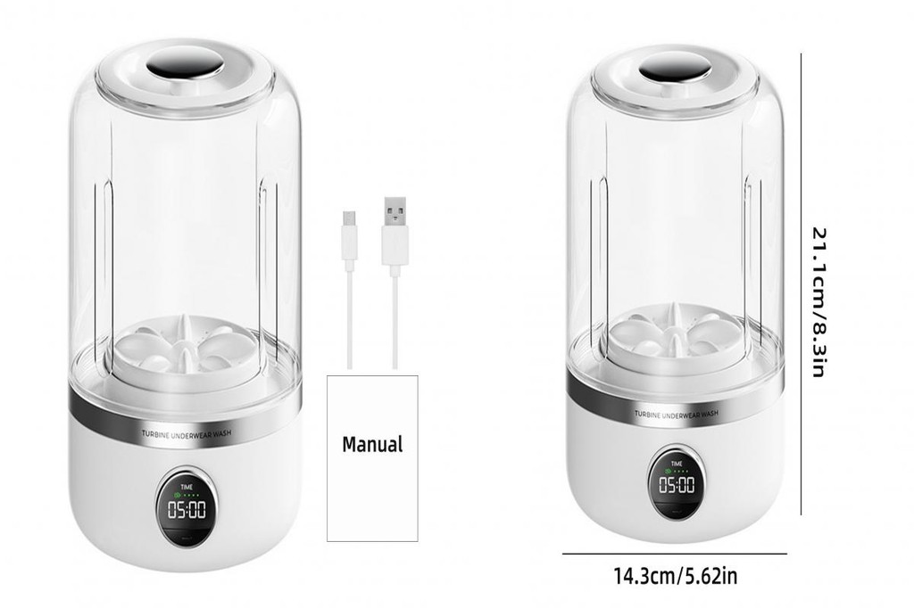 tiredhead Laundry Device Battery Powered Washer Portable Rechargeable ...