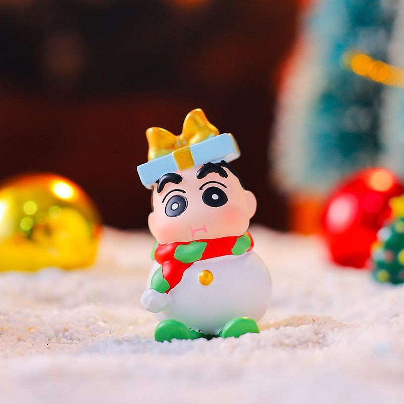 shin chan Christmas Carnival blind box Kotak Kejutan Kotak Karnaval ...