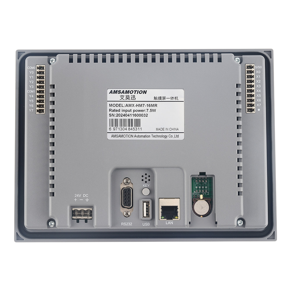 All-in-One Machine 7'' 4.3” Inch HMI+PLC AMX-FX3U Controller Ethernet ...