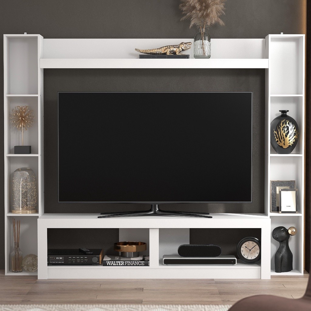 Synergy House Preston TV Cabinet With Side Storage (6.4ft) | Shopee ...