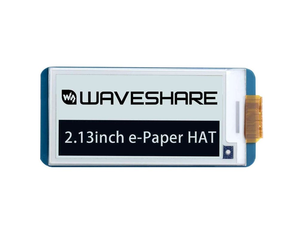Waveshare V4 2.13inch E-Ink Display HAT 250×122 Pixels Black White Two ...