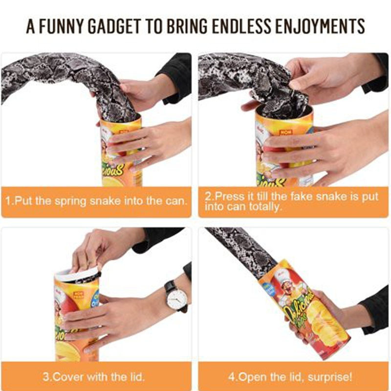 Trick Potato Chip Simulation Snake Toy Can Jump Snake Gift Potato Snake ...