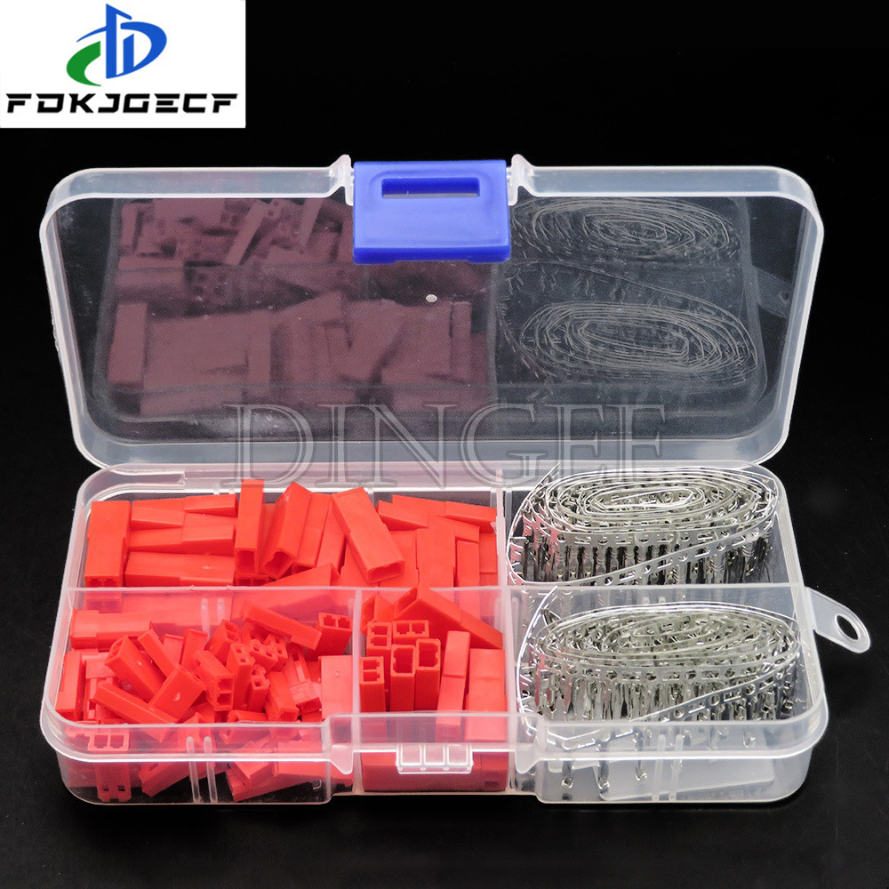 50set 2.54mm JST SYP 2P 2Pin Female & Male Red Plug Housing Crimp Terminal Connector Kit JST-SYP ...