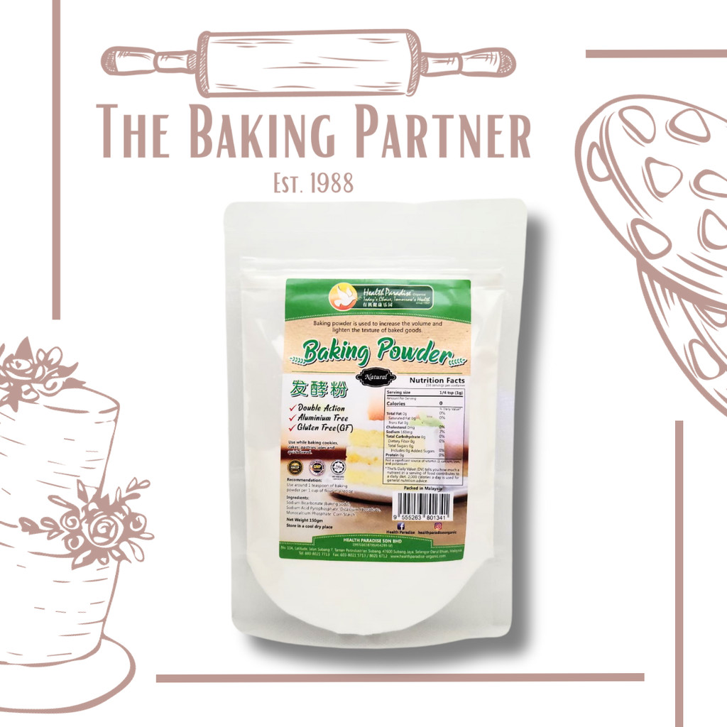Health Paradise Natural Baking Powder - 150g | Shopee Malaysia