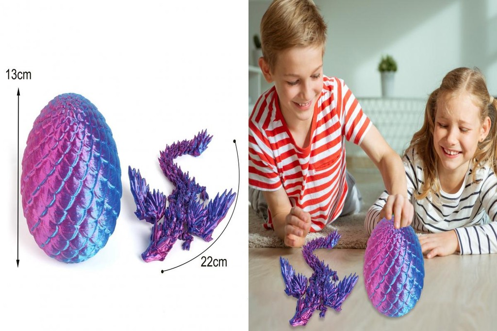 Portable Dragon Toy Desktop Dragon Statue Articulated Chinese Dragon ...