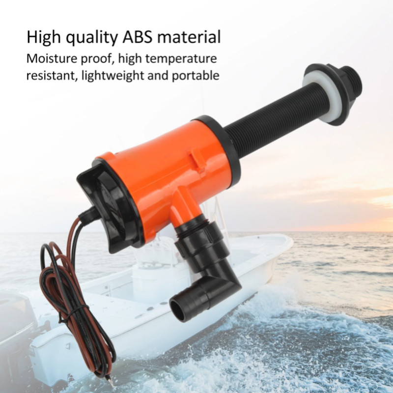 Aerator Livewell Pump 800GPH 12V 4.0A Portable Submersible Fish Pump ...