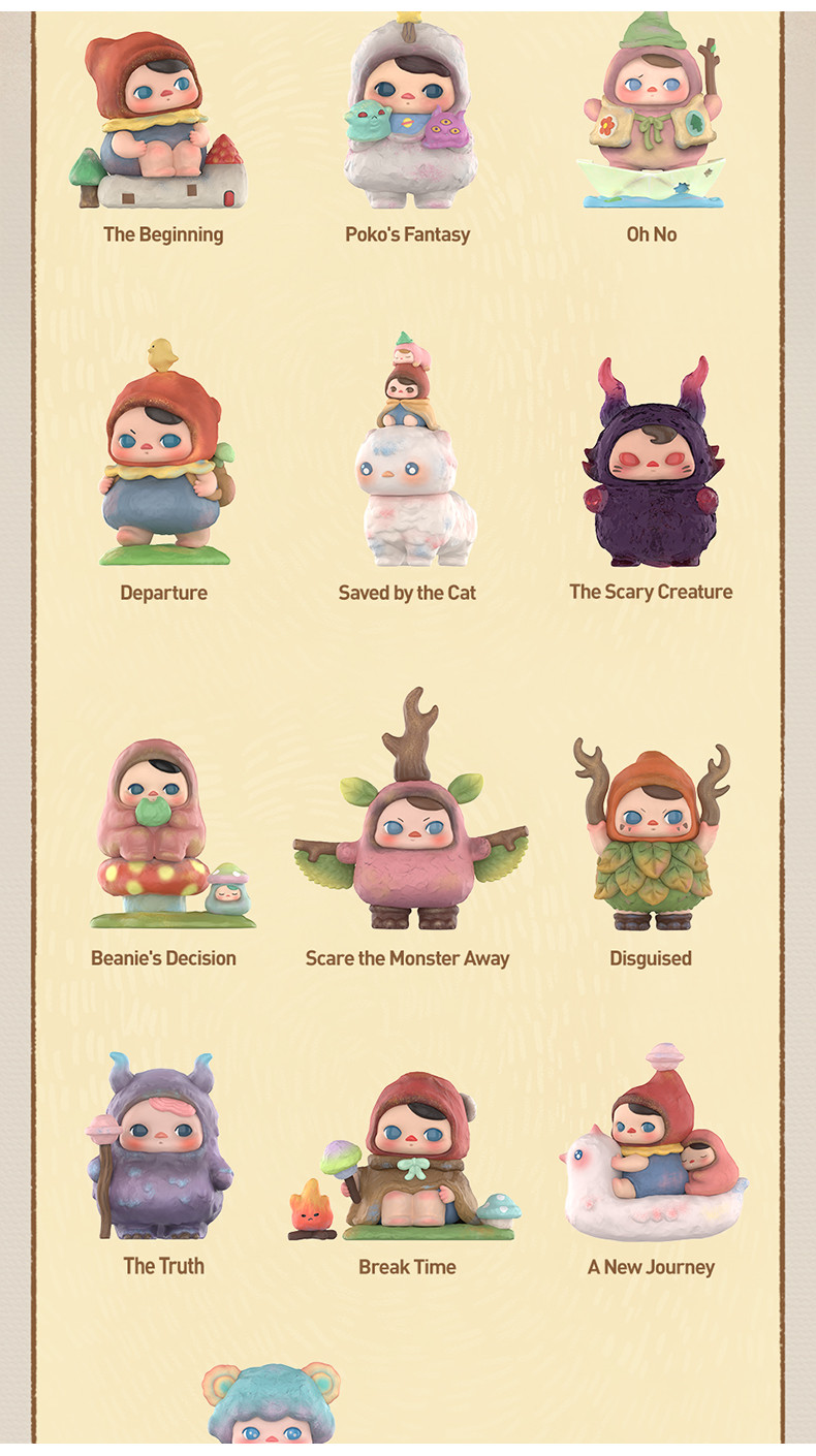 POP MART PUCKY Poko's Adventure Series Figures Blind Box Model Toys ...