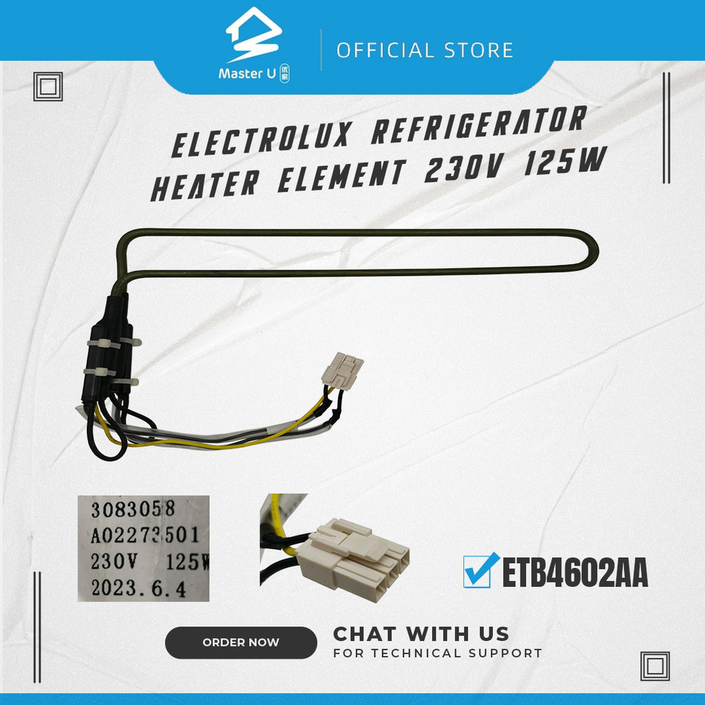 ELECTROLUX REFRIGERATOR HEATER ELEMENT 230V 125W - ETB4602AA | Shopee ...
