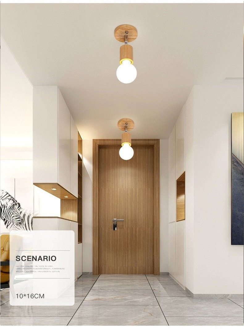 Nordic Simple Log Track Light Corridor Aisle Ceiling Lamp Led Modern ...