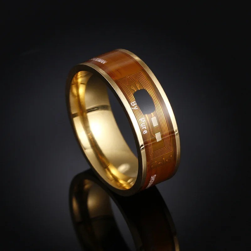 Fashion Men's Ring Magic Wear Chip NFC Smart Ring Wearable for Android ...