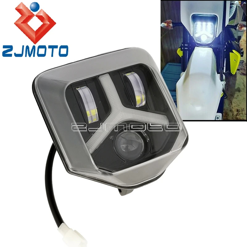 Dual Sport Enduro LED Headlight Assembly Front Running Lamp for TE FE ...