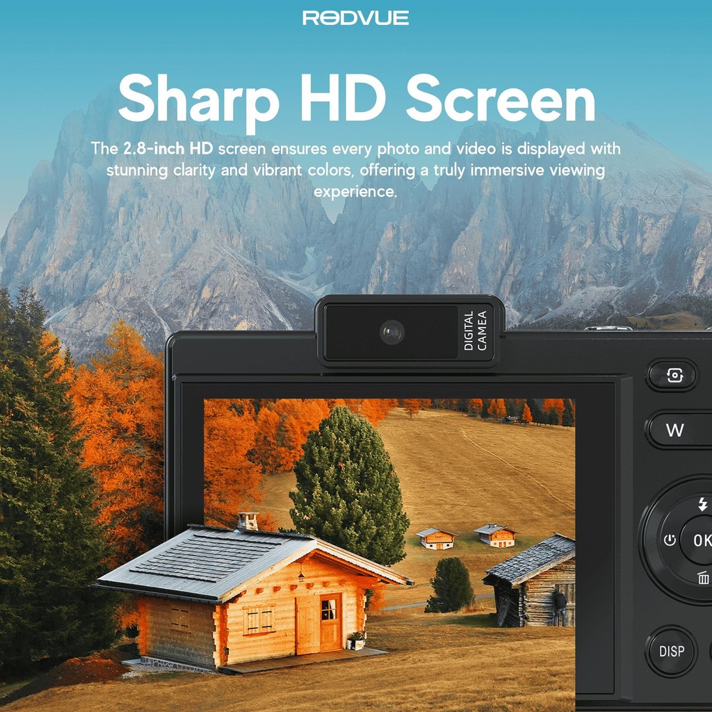 RODVUE Double-Lens Digital Camera N5 – 48MP & 16x Zoom Built-in Flash ...