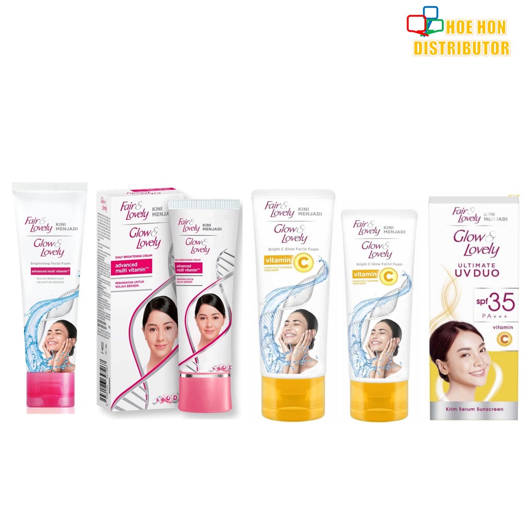 Glow & Lovely Multi Vitamin C Facial Cream Moisturizer Serum Sunscreen ...