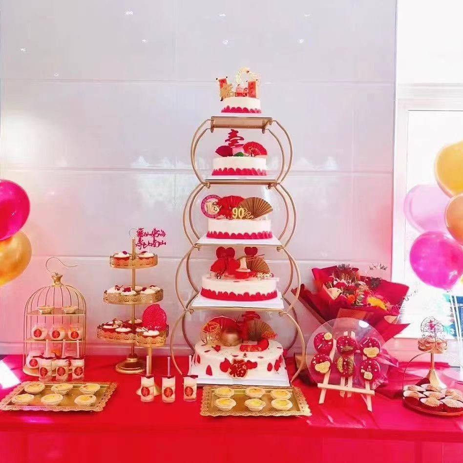 HOT!! European Creative New Multi-layer Cake Shelf Hotel Wedding ...