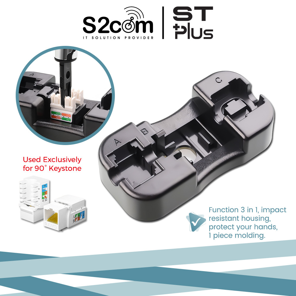 RJ11 RJ45 Network Keystone Jack Punch Down Handheld Termination Palm ...