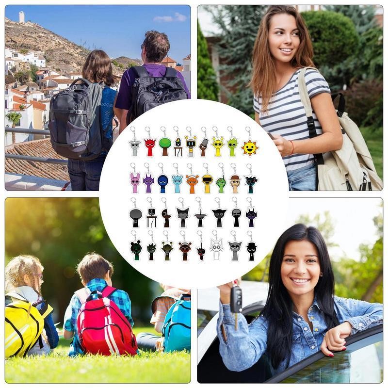 Incredibox Sprunki Keychain Figure Pendant Toy Anime Horror Game Cute ...