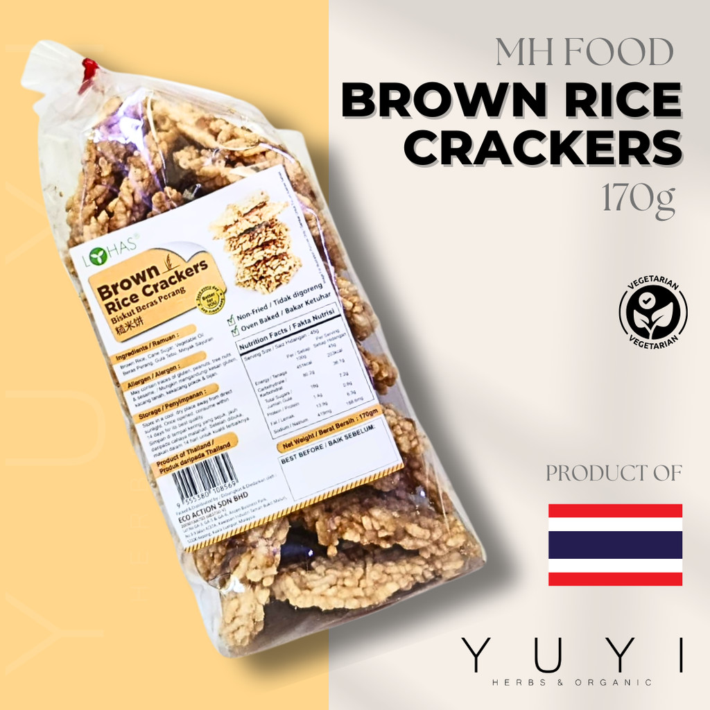 【Lohas】Brown Rice Crackers - 170g | Shopee Malaysia