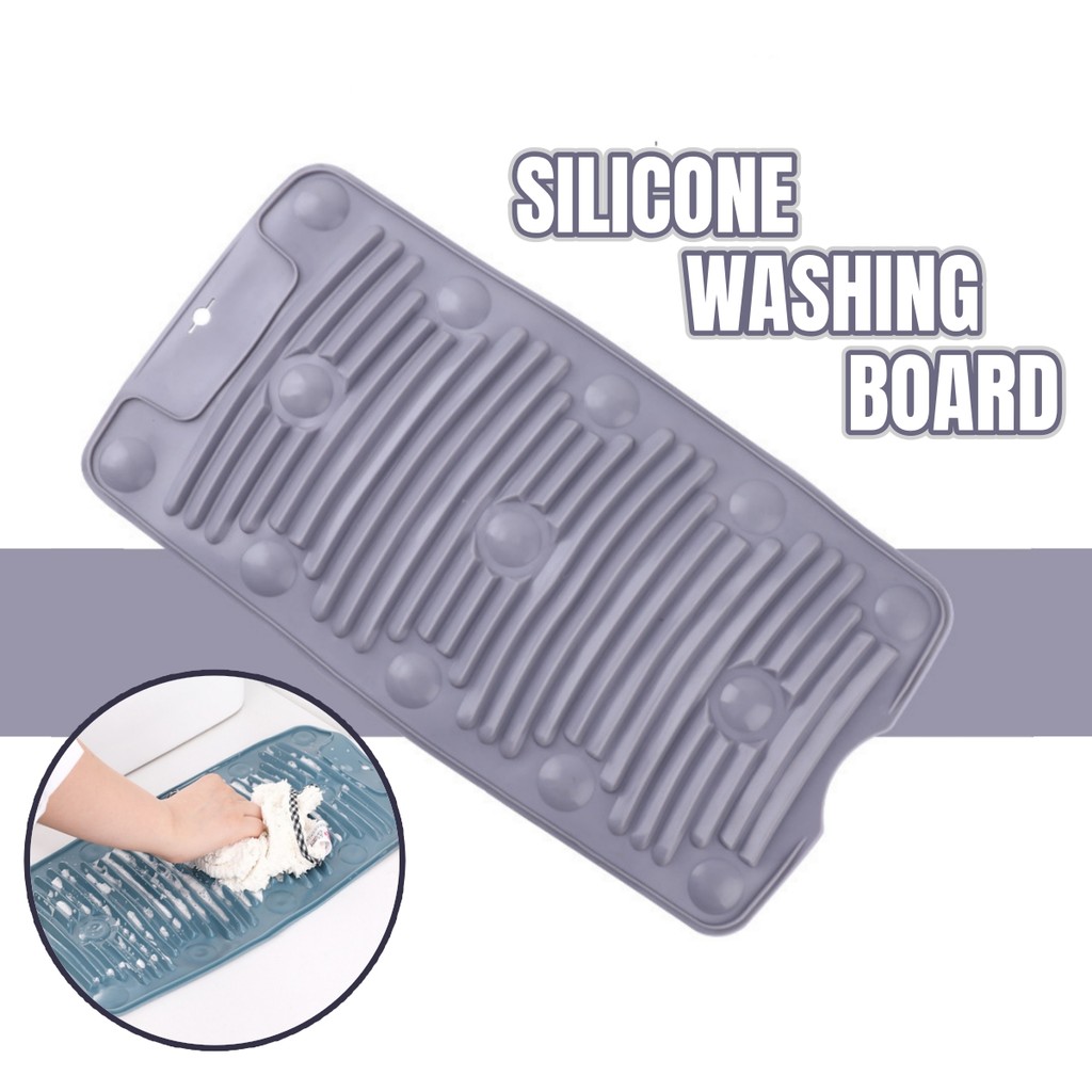 Non Slip Silicone Washing Board Multifunctional Laundry Scrubbing Board ...