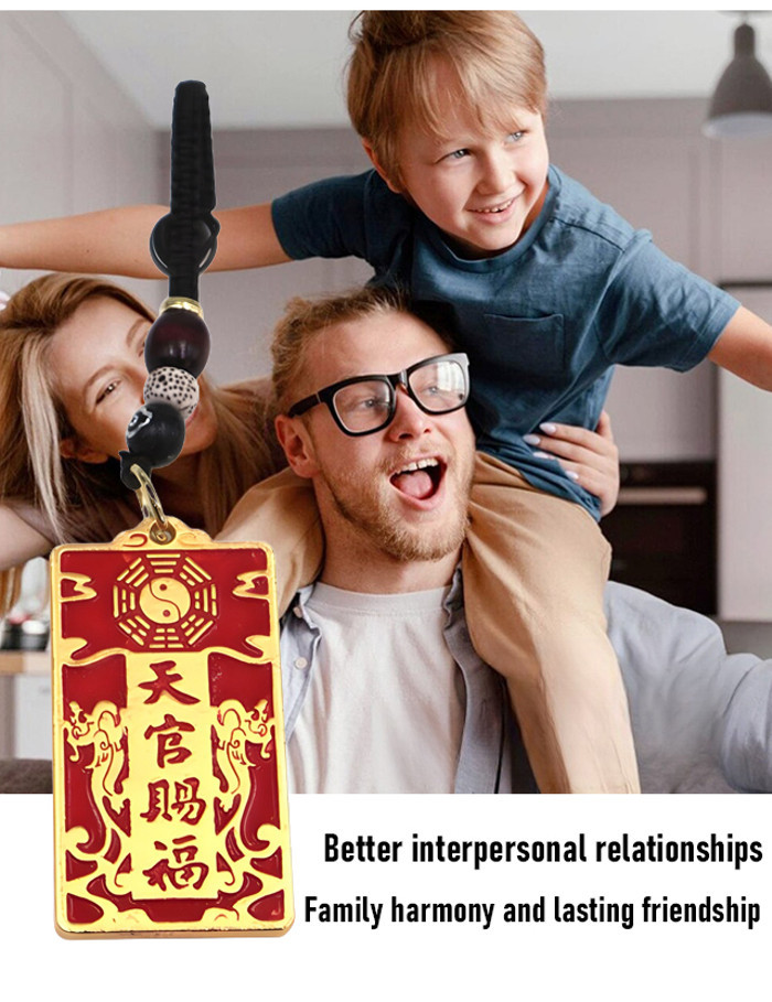 天官赐福Heavenly Official Blessing Key chain 已開光 Feng Shui/Car Key Chain ...