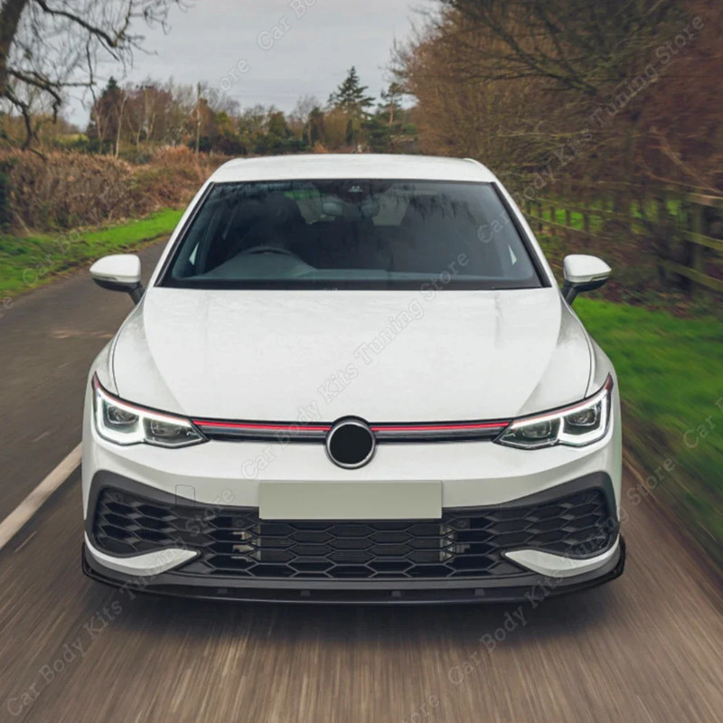 Front Bumper Lip Body Kit Tuning For VW Golf 8 MK8 GTI R ClubSport 2021 ...