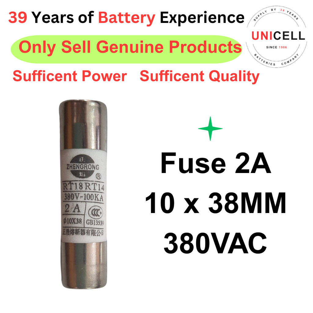 2A FUSE 10MM X 38MM 380VAC | Shopee Malaysia