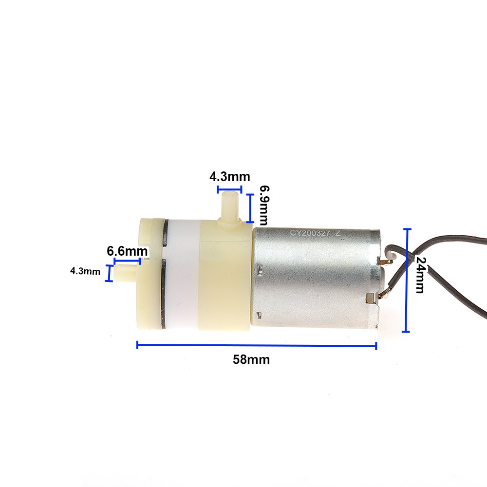 Mini 370 Motor Air Pump DC 3V 3.7V 5V 6V Vacuum Oxygen Boosting ...