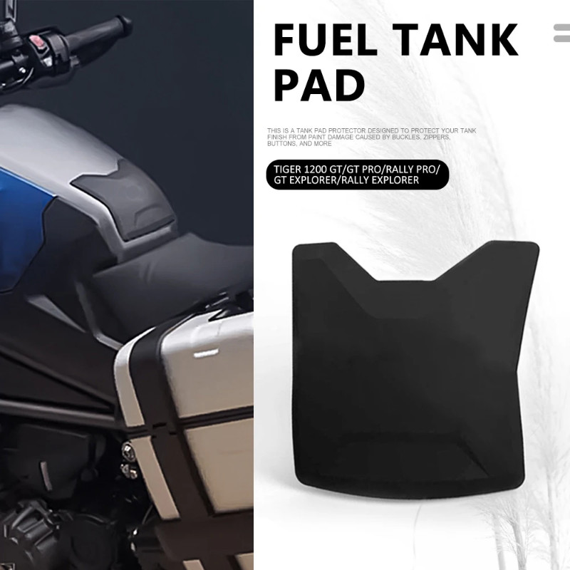 With Logo Motorcycle Black Tank Pad Tankpad Protector For Tiger 1200 GT ...