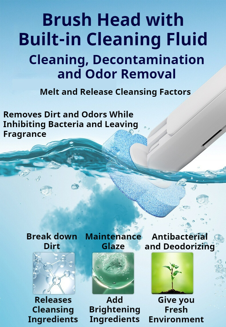 One Time Toilet Brush Wall-Mounted Cleaning Tool Disposable Toilet ...