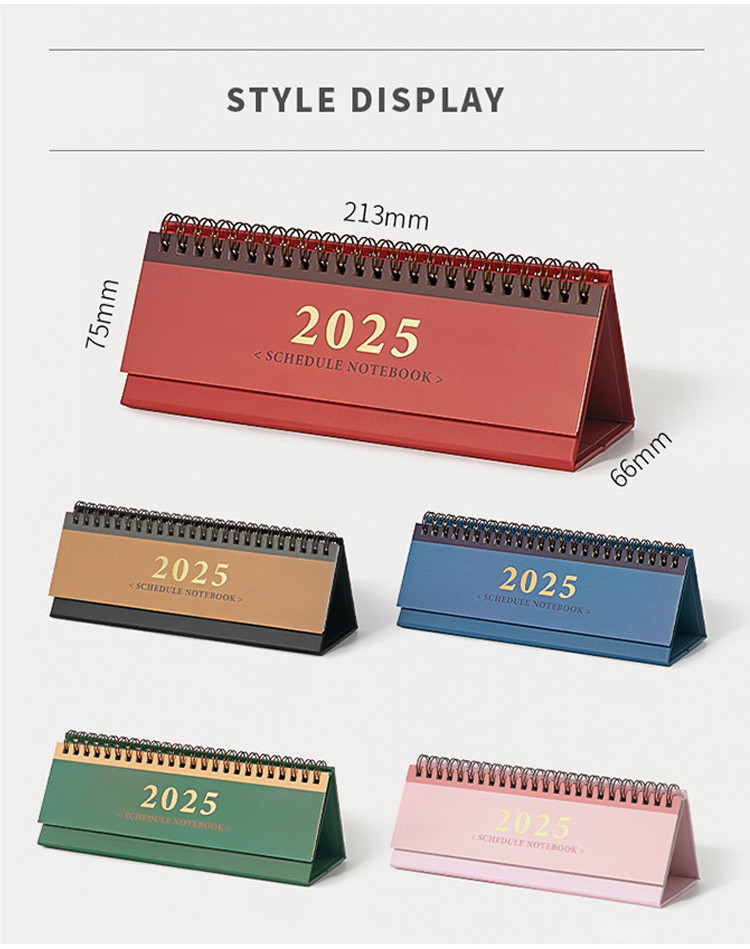 2025 Minimalist Desk Calendar - Daily Planner with Checklists, Monthly ...