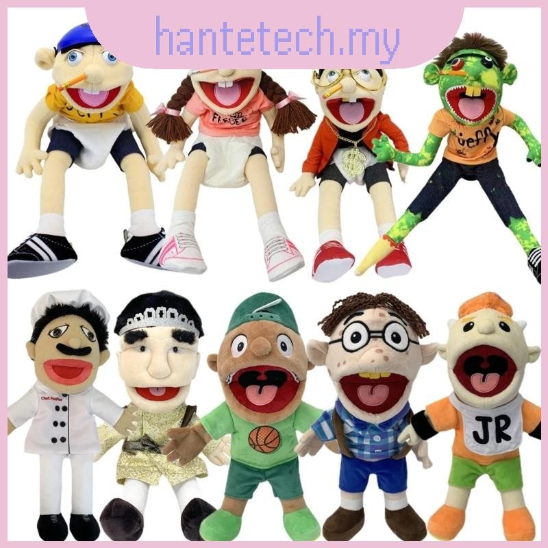 Hychumey 40-60cm Large Jeffy Puppet Plush Hat Game Toy Cartoon Feebee ...