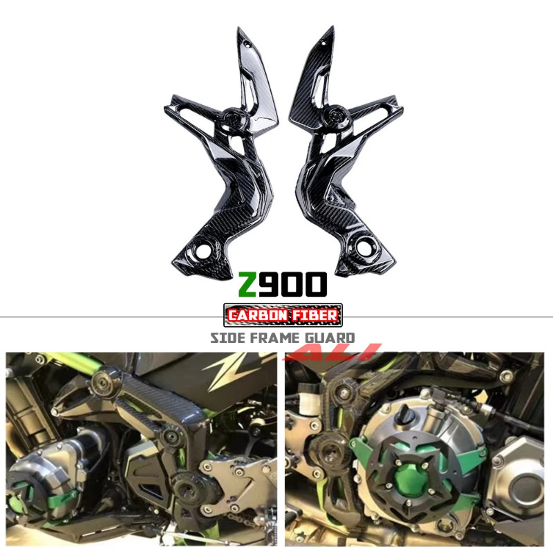 Real Dry Carbon Fiber For Kawasaki Z900 2020-2023 2021 2022 Z900SE ...
