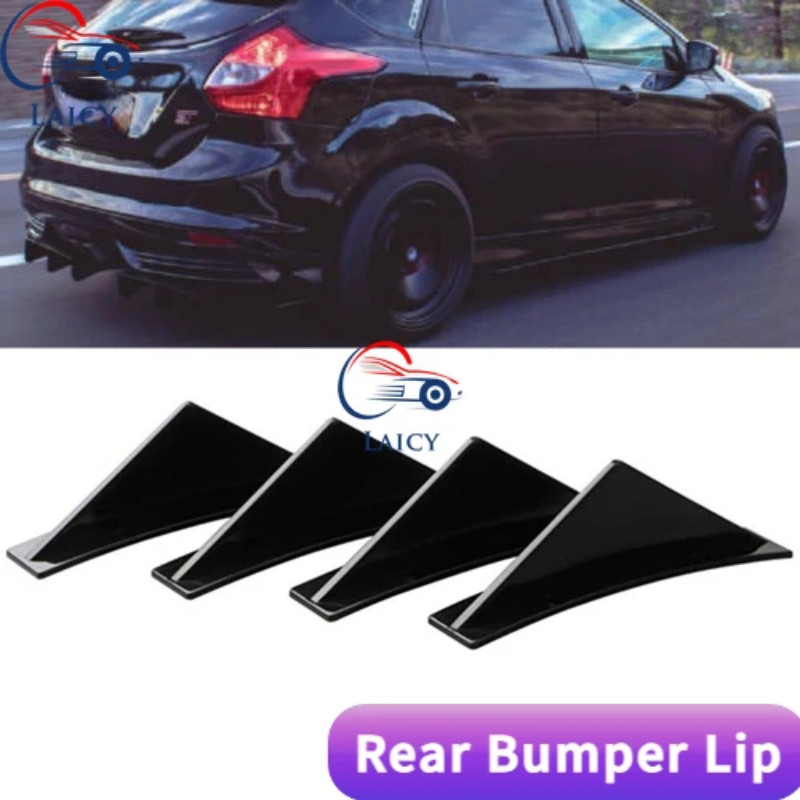 LAICY For Focus Fusion Fiesta Car Rear Bumper Lip Rear Diffuser Shark ...