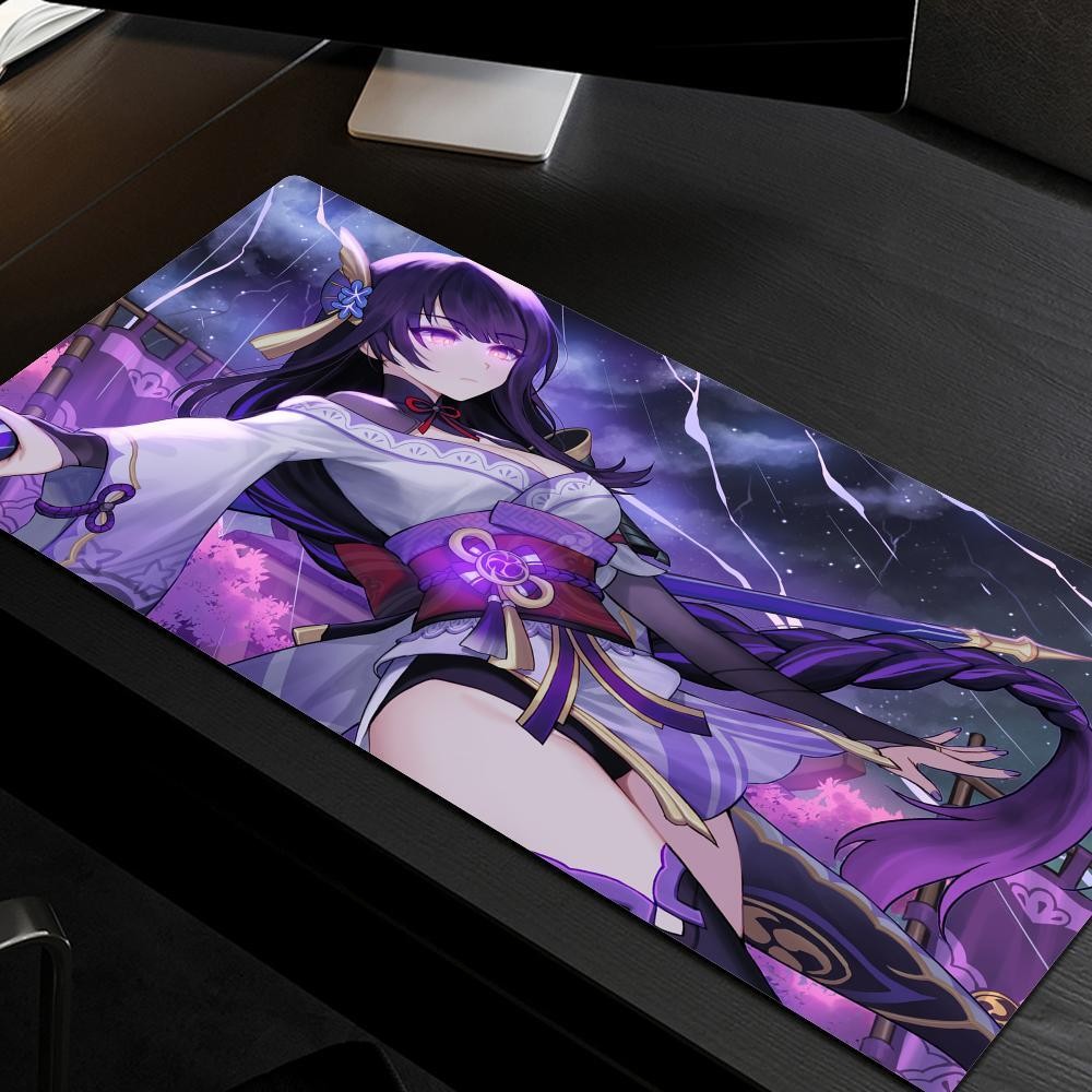 Mouse Pad Genshin Impact Mousepad Baal Raiden Shogun Gaming Accessories ...