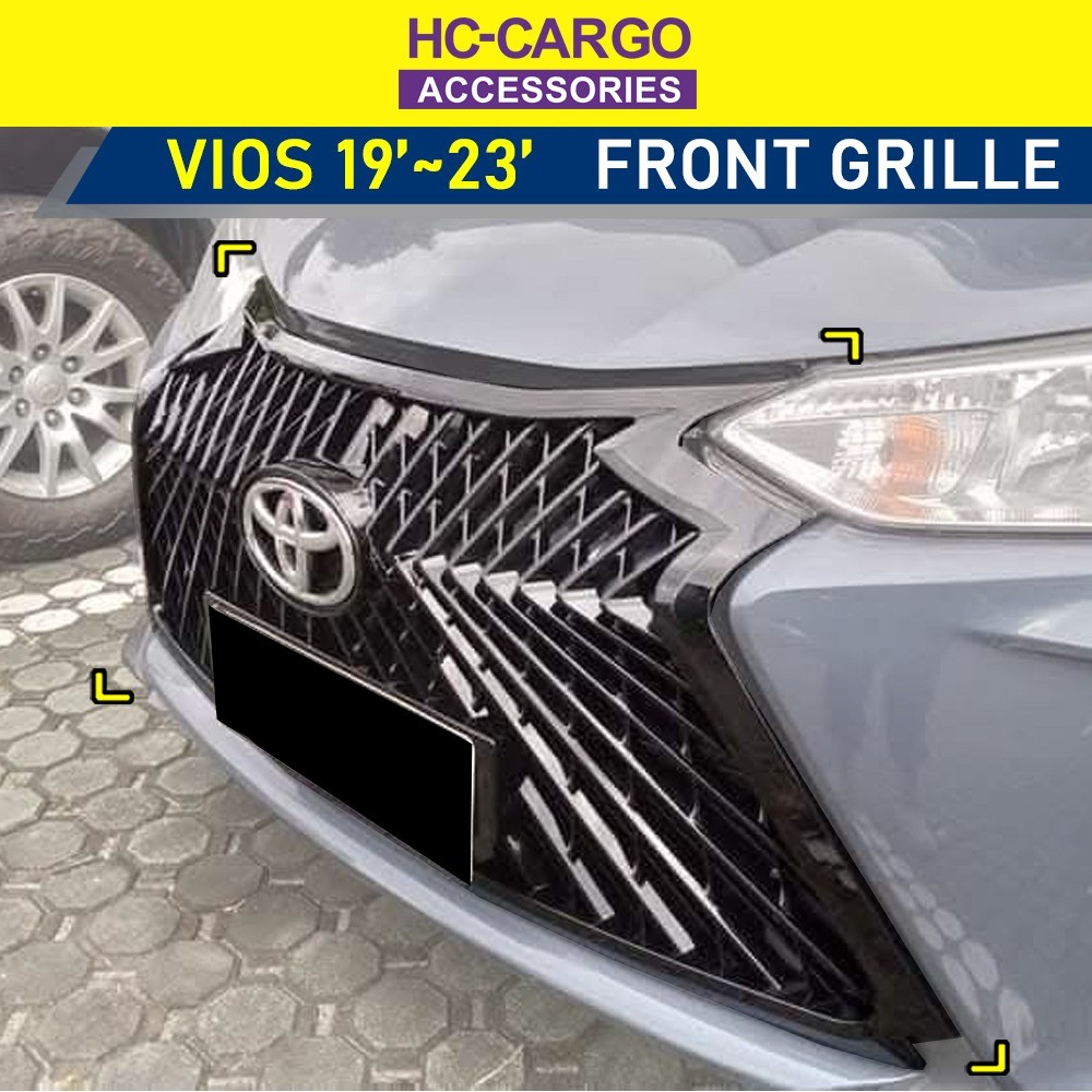 Toyota Vios NCP151 Front Grille 2019-2023 | Sport Mesh Piano Black ...
